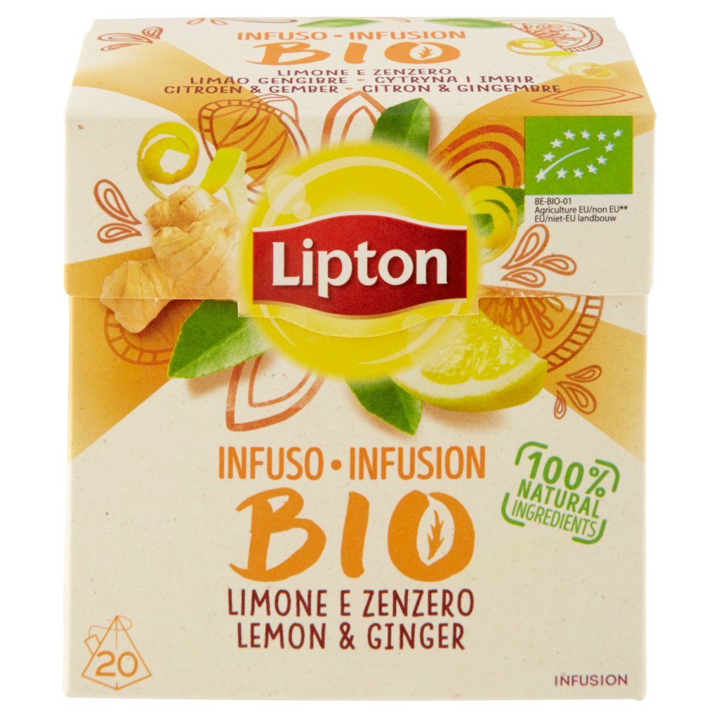 Lipton Infuso Bio Limone e Zenzero 20 Filtri | Everli