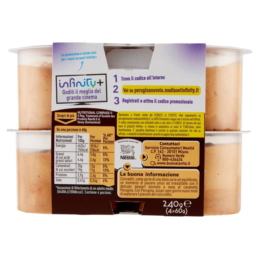 Perugina Nuvole Mousse Caramello 4 x 60 g | Everli
