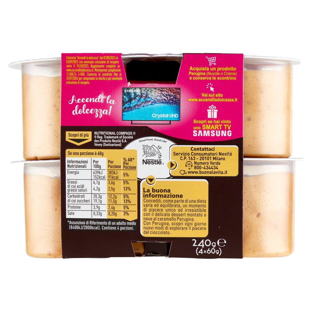 Perugina Nuvole Mousse Caramello 4 x 60 g | Everli